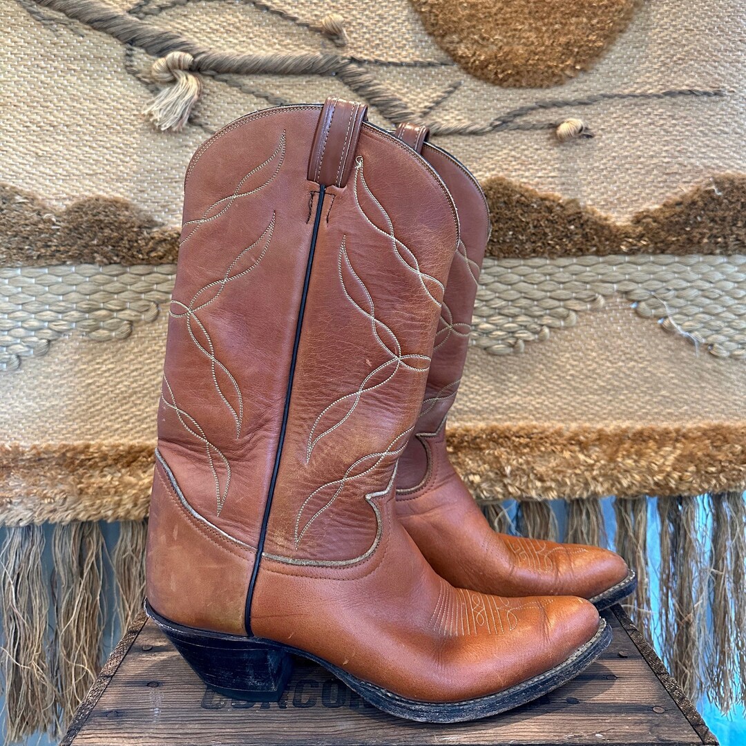 TONY LAMA Vintage 70s Boots Western Cowboy Boots 1970s Boots ...