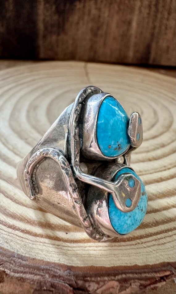 JUDE CANDELARIA Zuni Double Decker Snake Silver & Tur… - Gem