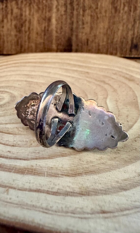 MEXICAN GREEN DECO Sterling Silver Statement Ring | G… - Gem