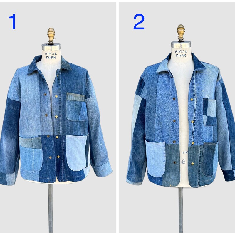 Patchwork Denim Men - Etsy