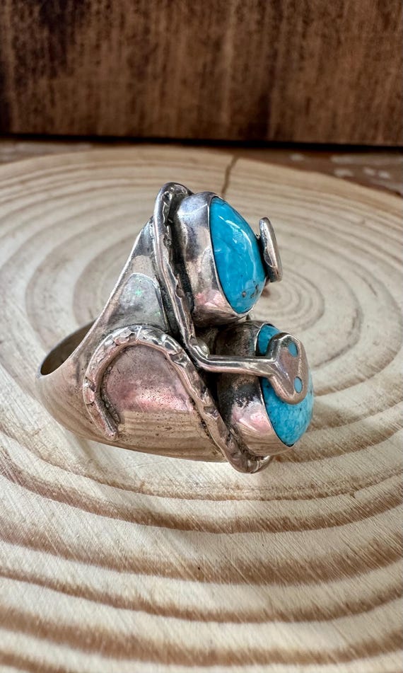 JUDE CANDELARIA Zuni Double Decker Snake Silver & Tur… - Gem
