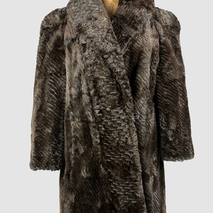 FENDI Roma Vintage 80s Sheared, Cut Textured Beaver Fur Coat 1980s I ...