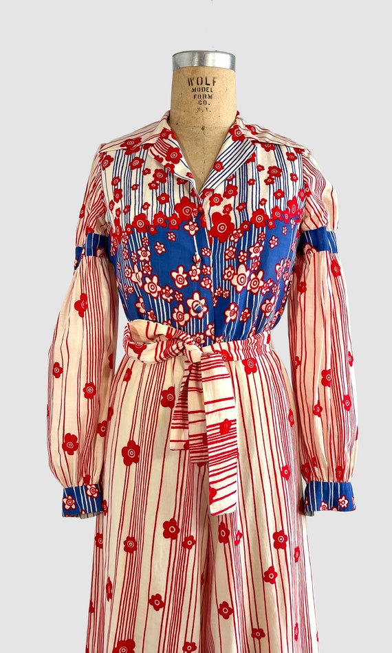 MALCOLM STARR Rizkallah Vintage 60s Flower Power Jum… - Gem