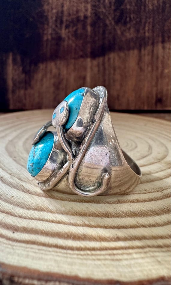 JUDE CANDELARIA Zuni Double Decker Snake Silver & Tur… - Gem