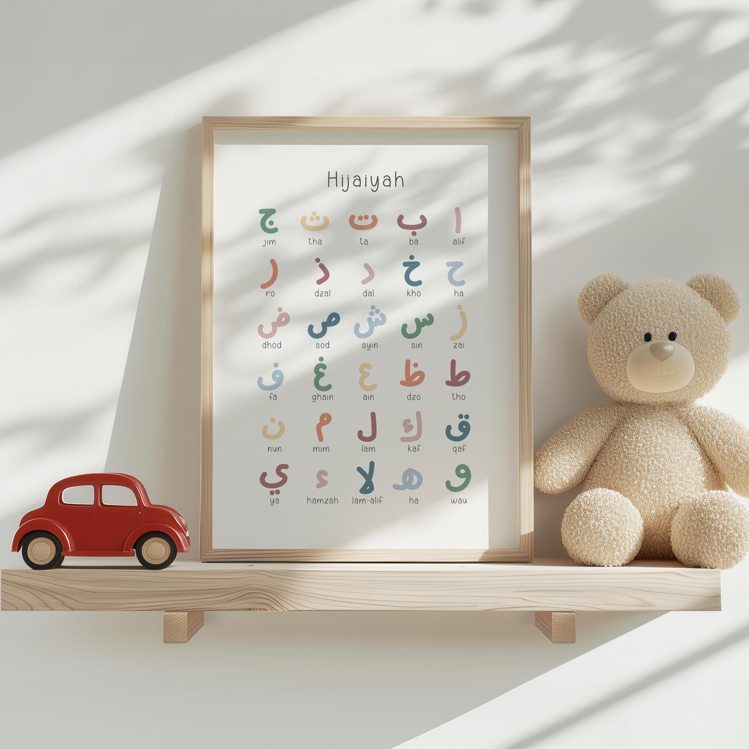 Hijaiyah Arabic Rainbow Pastel Printable Toddler / Preschool ...