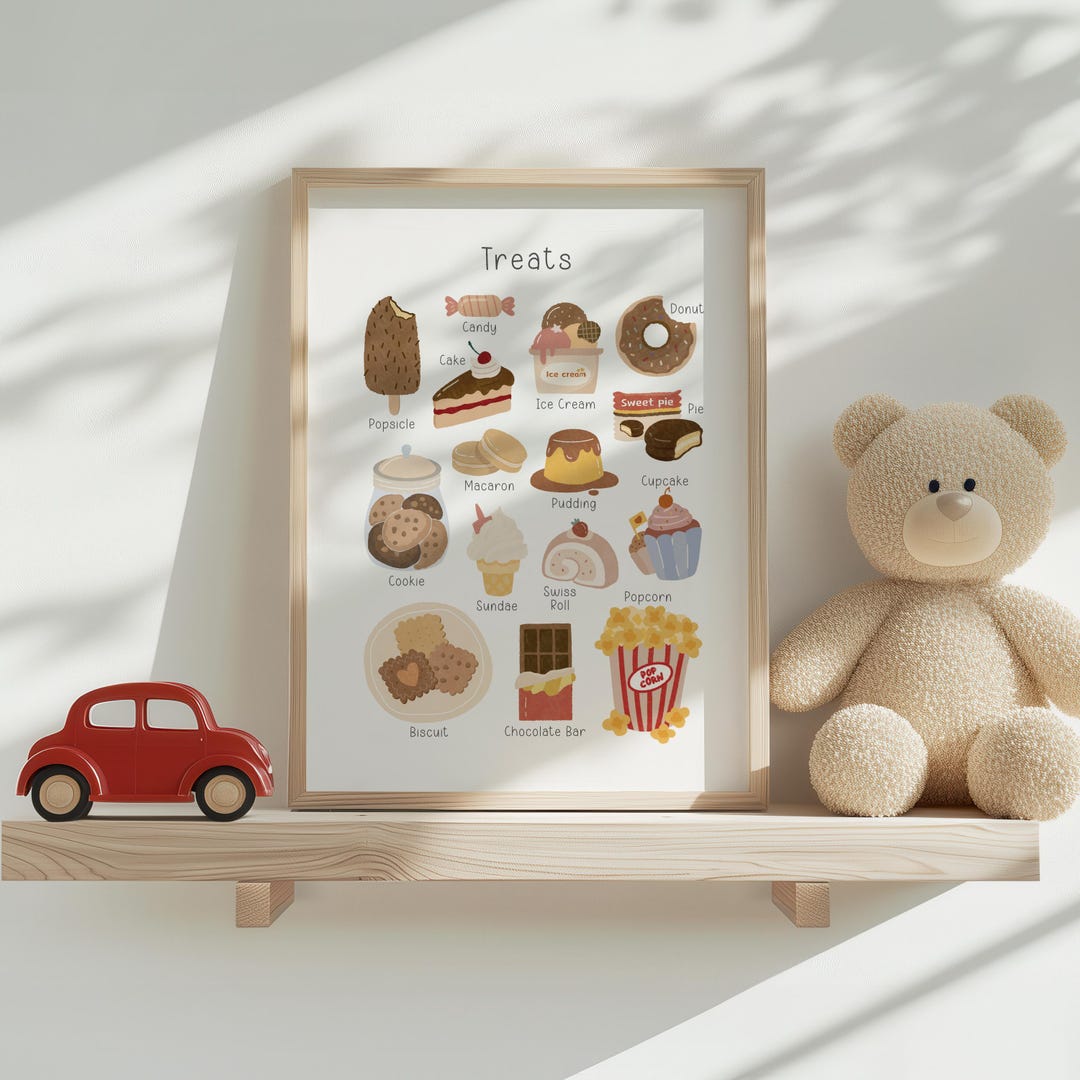 Printable Treats Educational Poster for Toddlers / Kids / Preschool ...