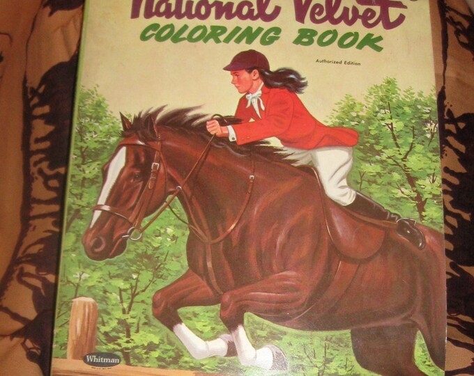 National Velvet Coloring Book 1961 Vintage Perfect Condition - Etsy
