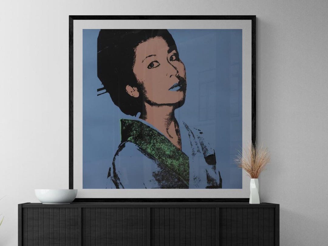 Komiko Powers in Blue | Warhol | Pop Art | Large Print Wall Decor ...