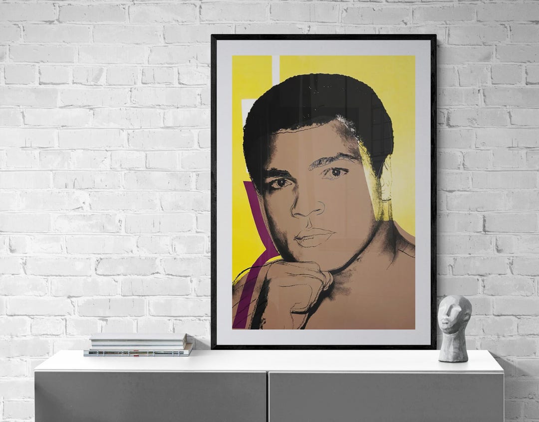 Muhammad Ali Warhol Pop Art Print – Bold Boxing Legend Portrait ...