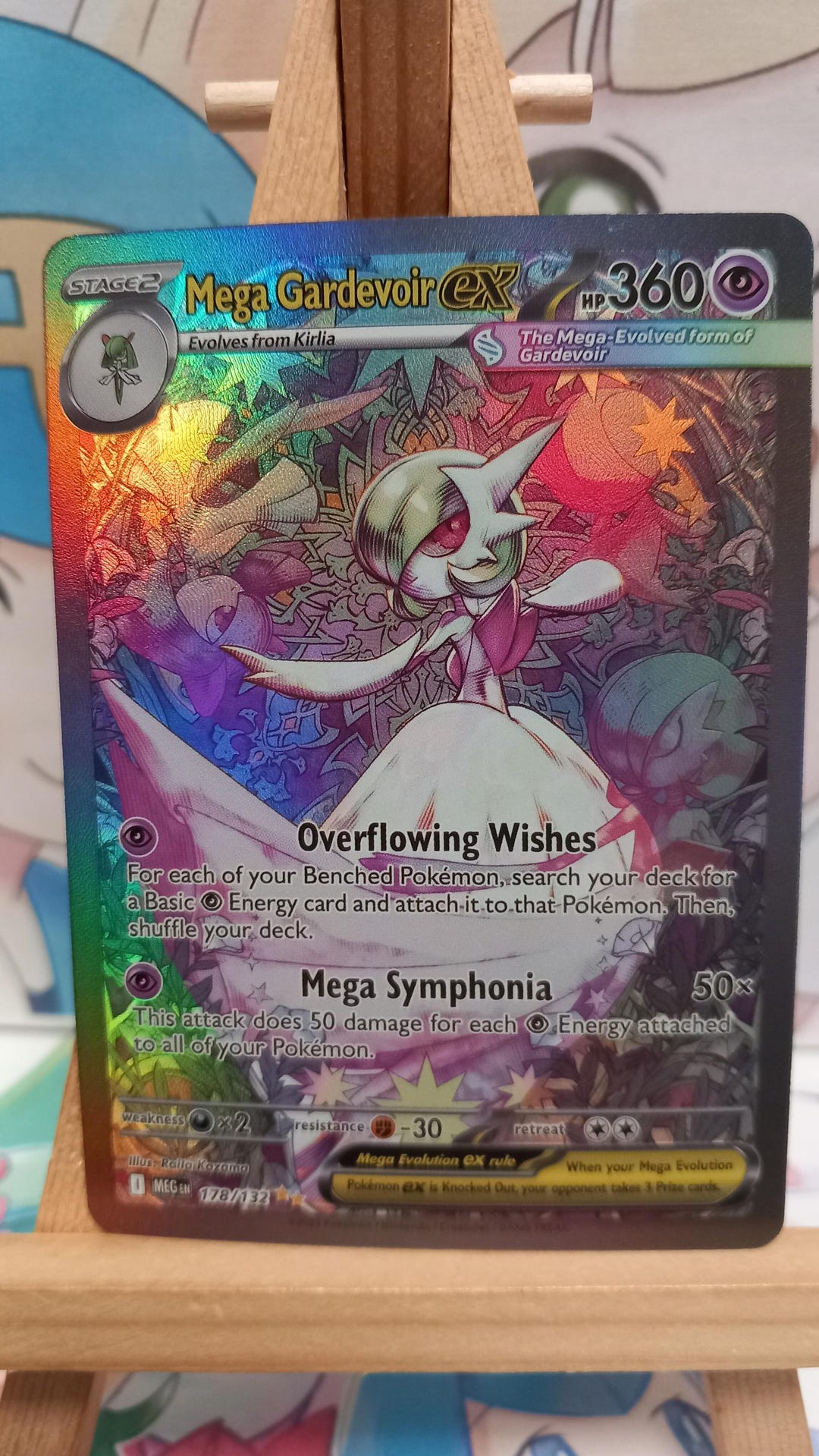 Mega Gardevoir Card Ex 178/132 Holographic Texture English Version - Etsy