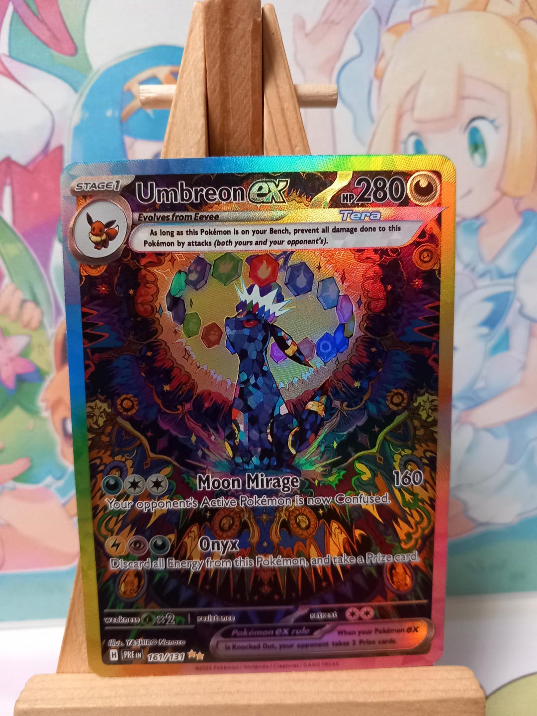 Carte Umbreon 161/131 Ex Terastal Texture Holographique Version ANG - Etsy