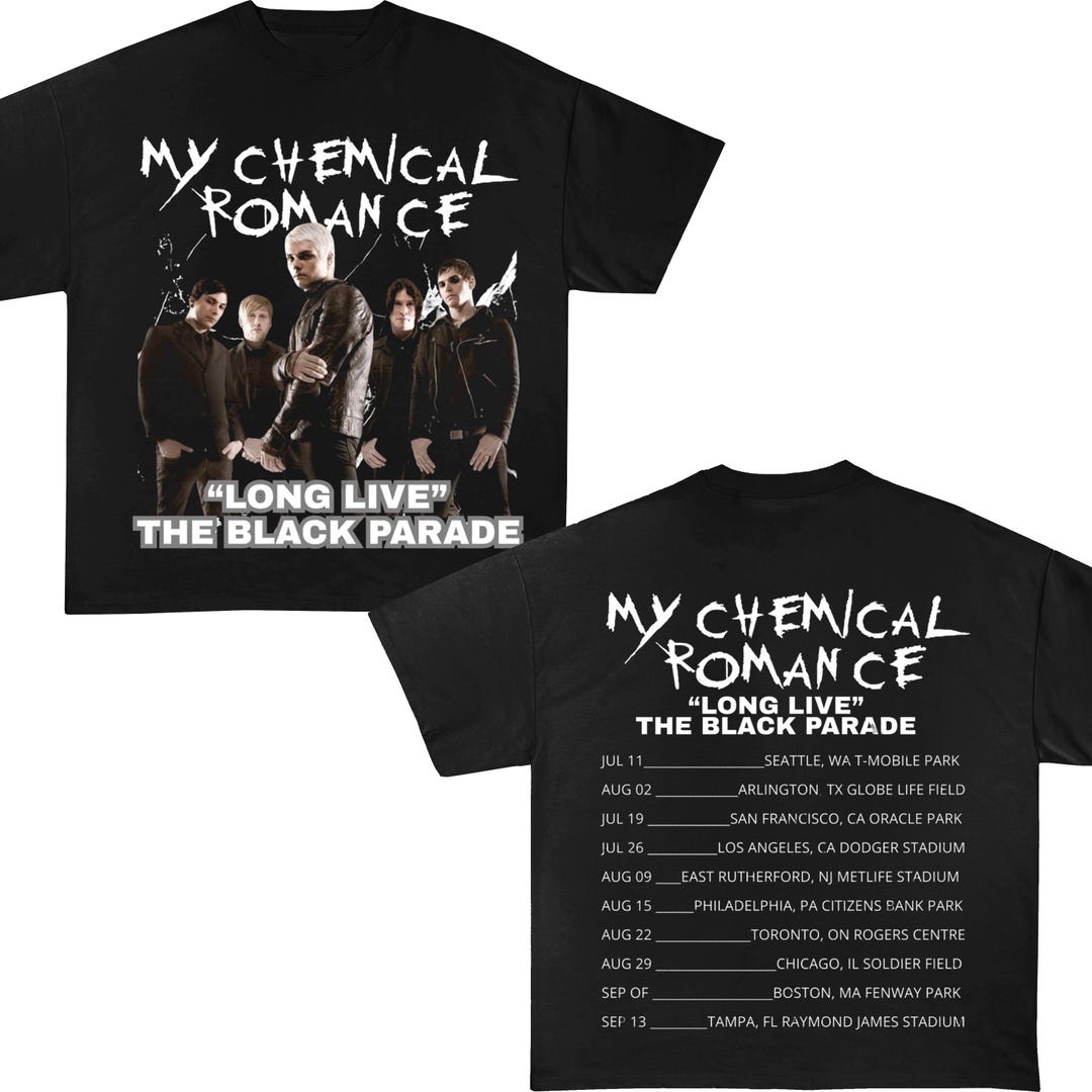 MY CHEMICAL ROMANCE Tour Shirt, Mcr Shirt, My Chemical Romance, Mcr ...