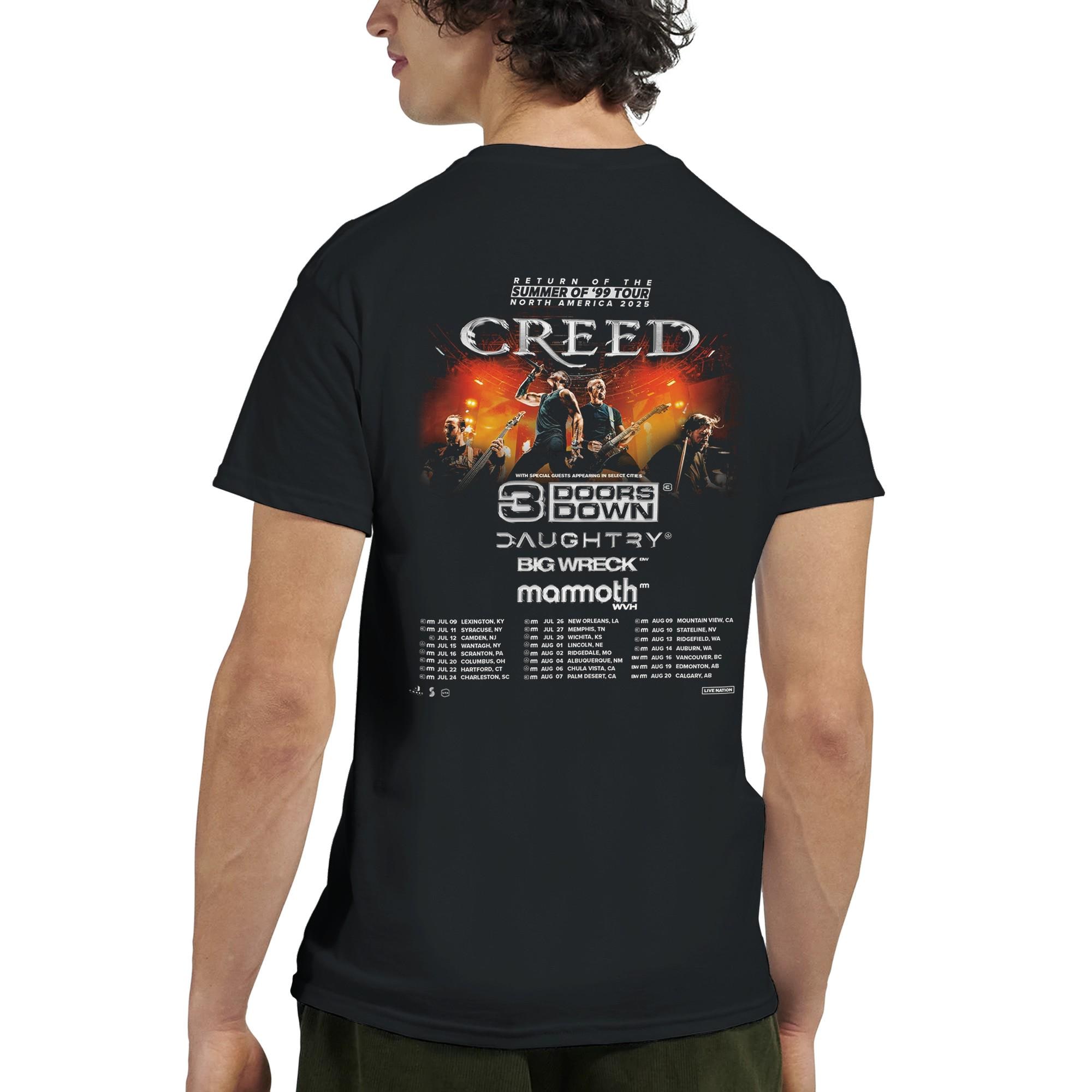 Creed Band 2025 Tour Summer of ’99 Tour Shirt, Creed Band Fan Gift ...
