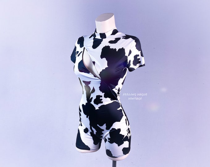 Handmade Cow Print Two Piece Set - Etsy