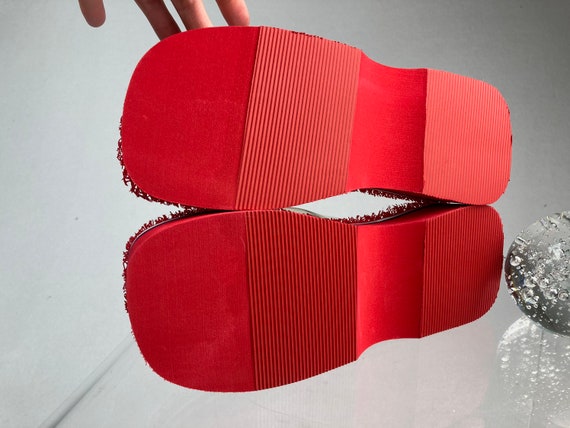 Y2K Sugar Floatie RED or BLUE Platform Foam Wedge Fli… - Gem