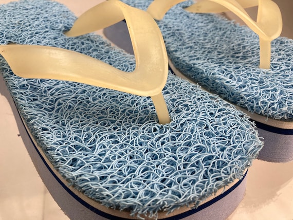 Y2K Sugar Floatie RED or BLUE Platform Foam Wedge Fli… - Gem