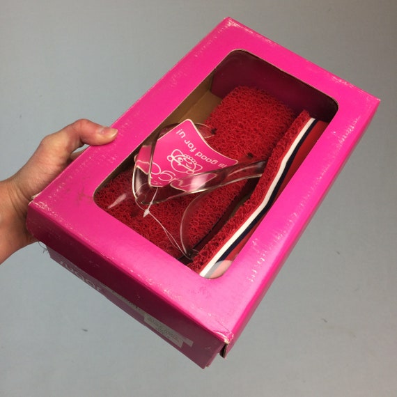 Y2K Sugar Floatie RED or BLUE Platform Foam Wedge Fli… - Gem