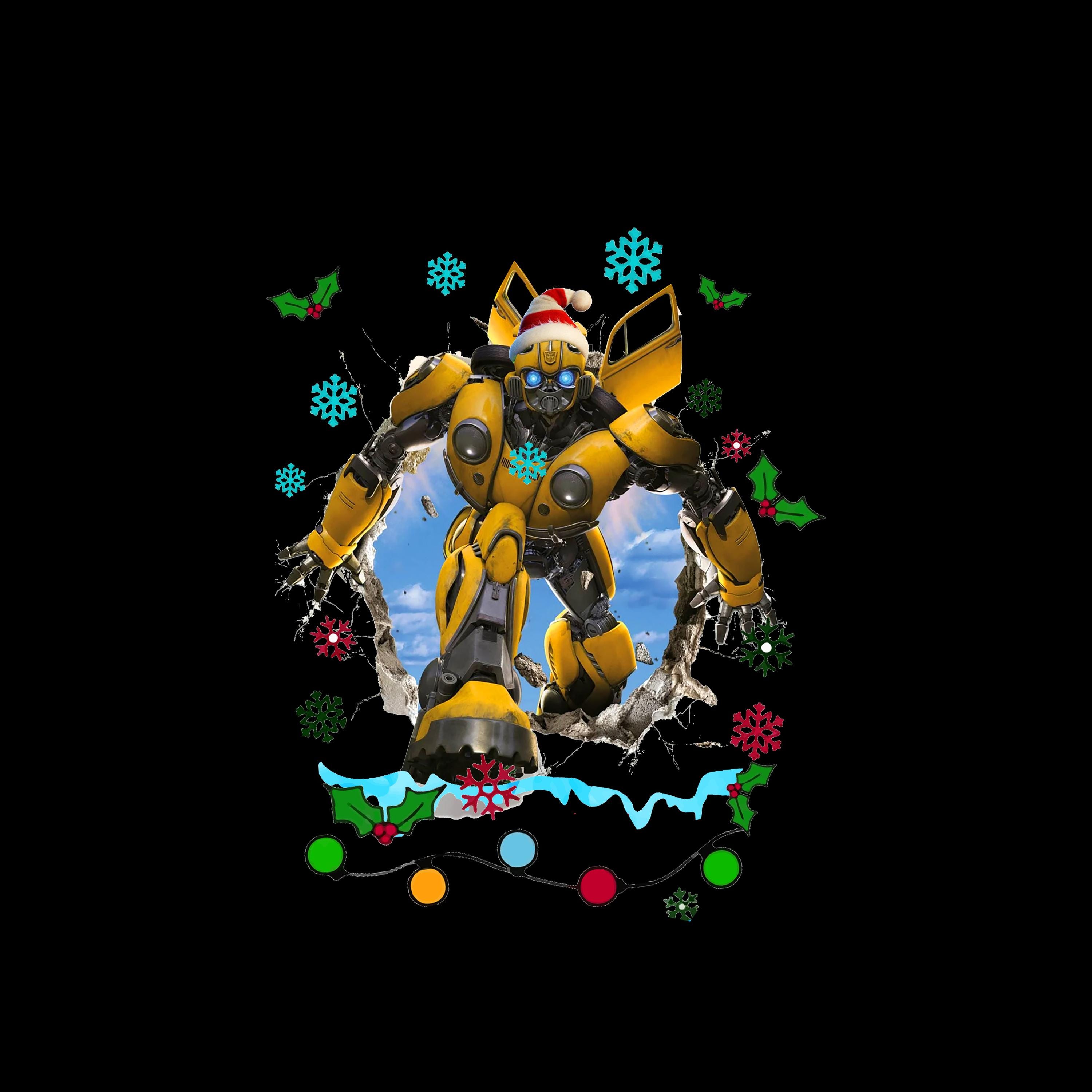 Christmas Bumble Bee Transformers Png Merry Christmas Transformers Png ...