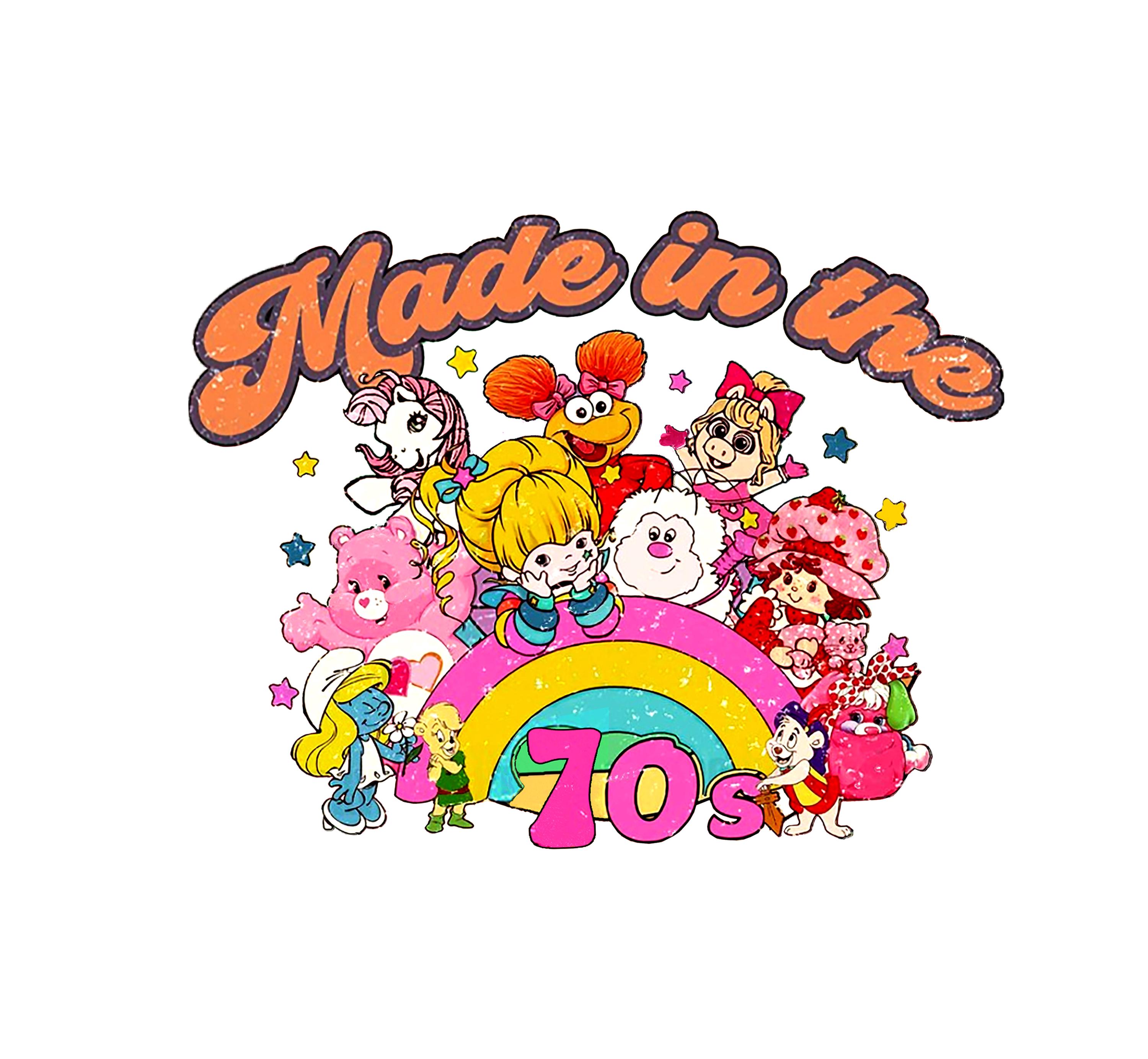 Made in the 70s Png 5 Designs , Retro Made in 70s Png Bundle , Made in ...