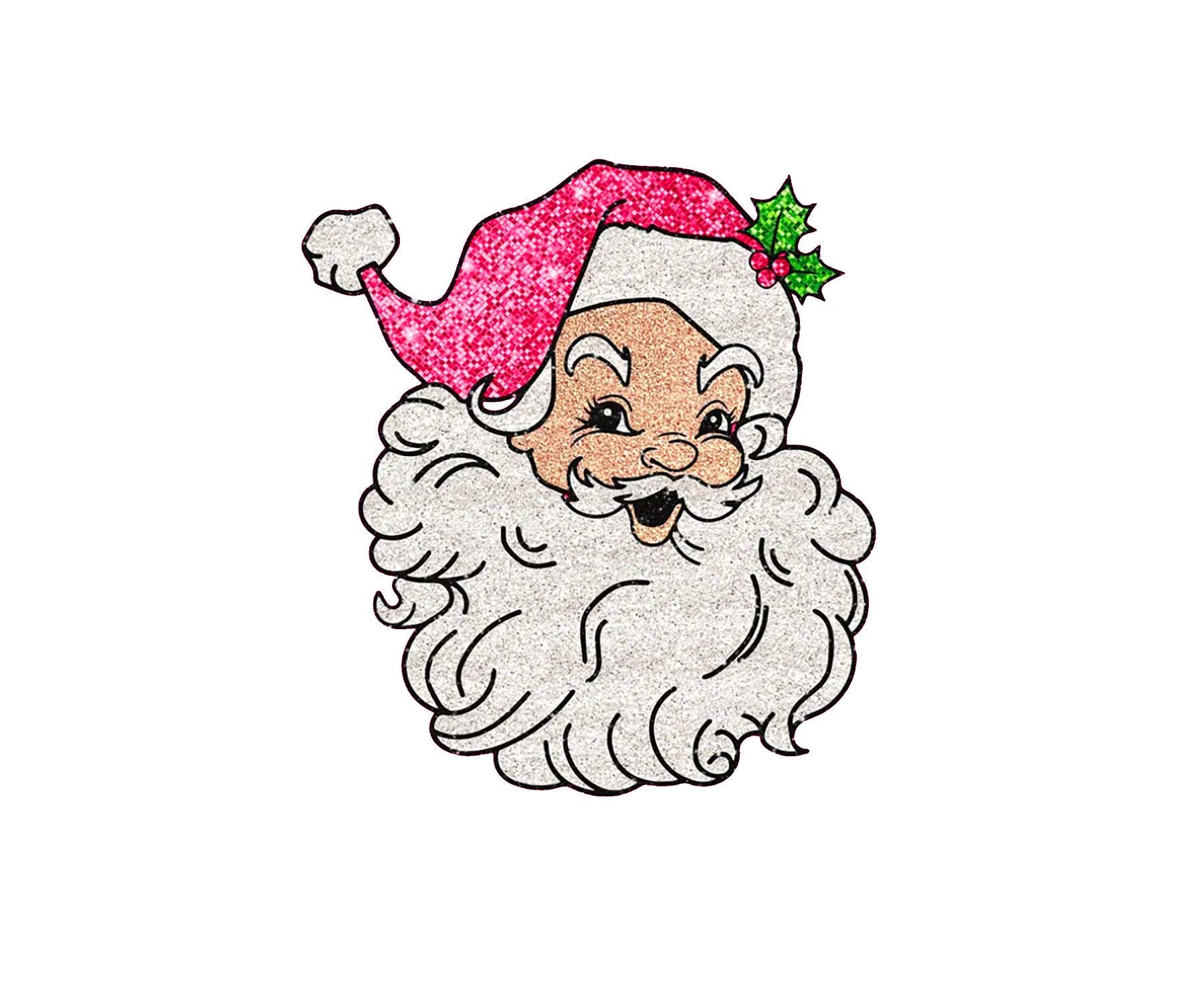 Bubble Santa Png Bundle Santa With Bubble Pink Png Pink Santa Bubble ...
