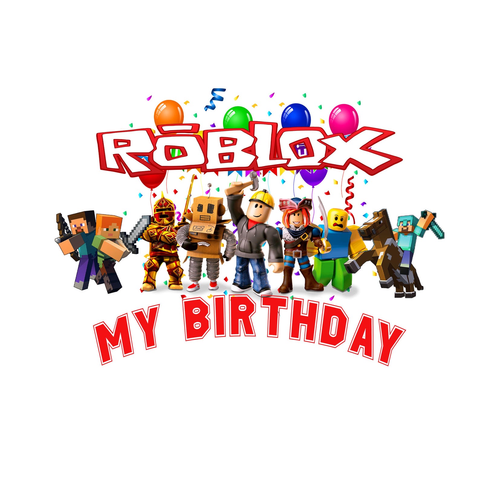 Roblox My Birthday Roblox Png Roblox My Birthday Sublimation , 5 ...
