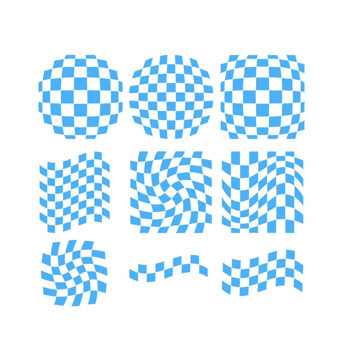12 Distressed Checkered Background Bundle Clipart Png Sublimation ...