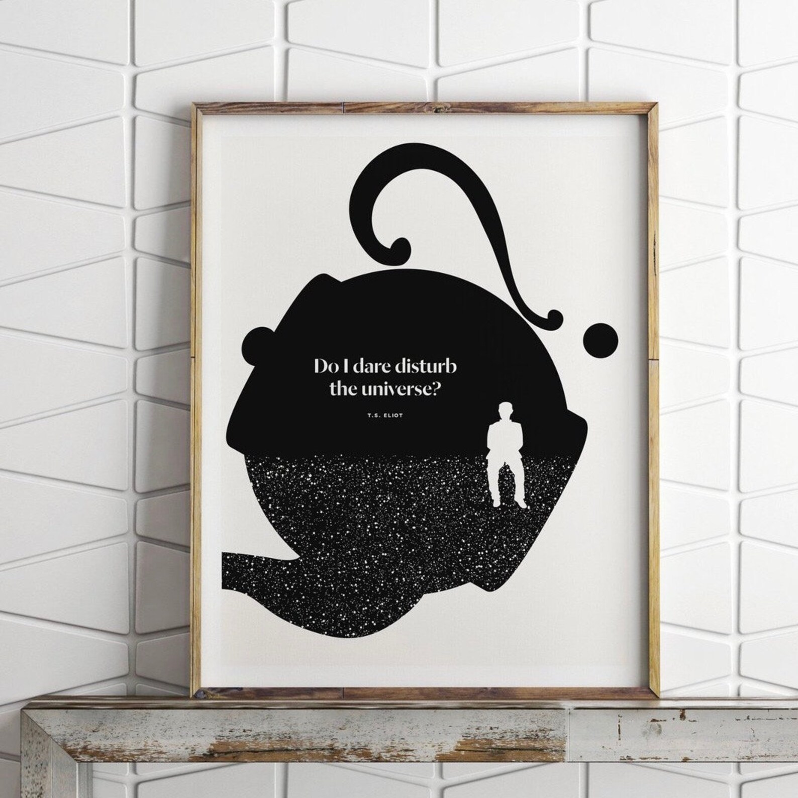 T.S. Eliot Art Print: the Love Song of J. Alfred Prufrock Quote (11x14 ...