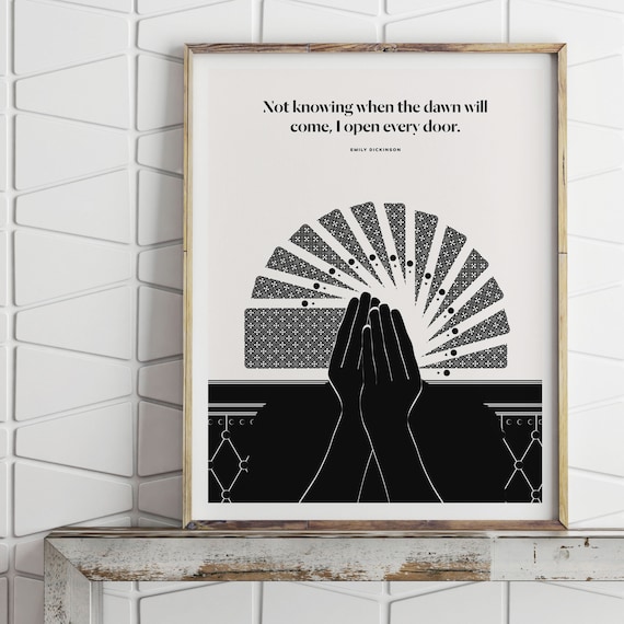 Emily Dickinson Literary Art Print Book Lover Gift - Etsy