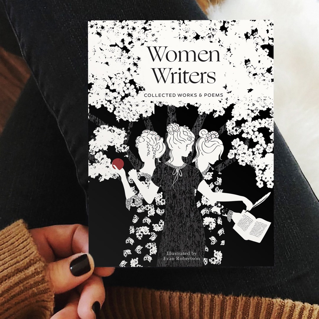 Women Writers Illustrated Poetry Book, Literary Art Collection - Etsy