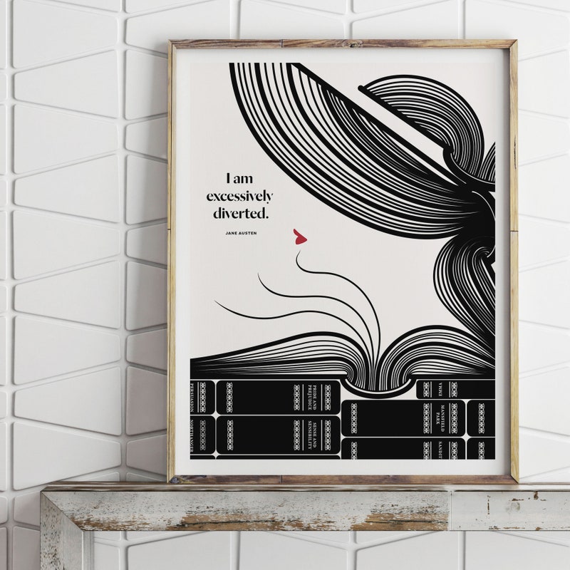 Jane Austen Poster - Etsy