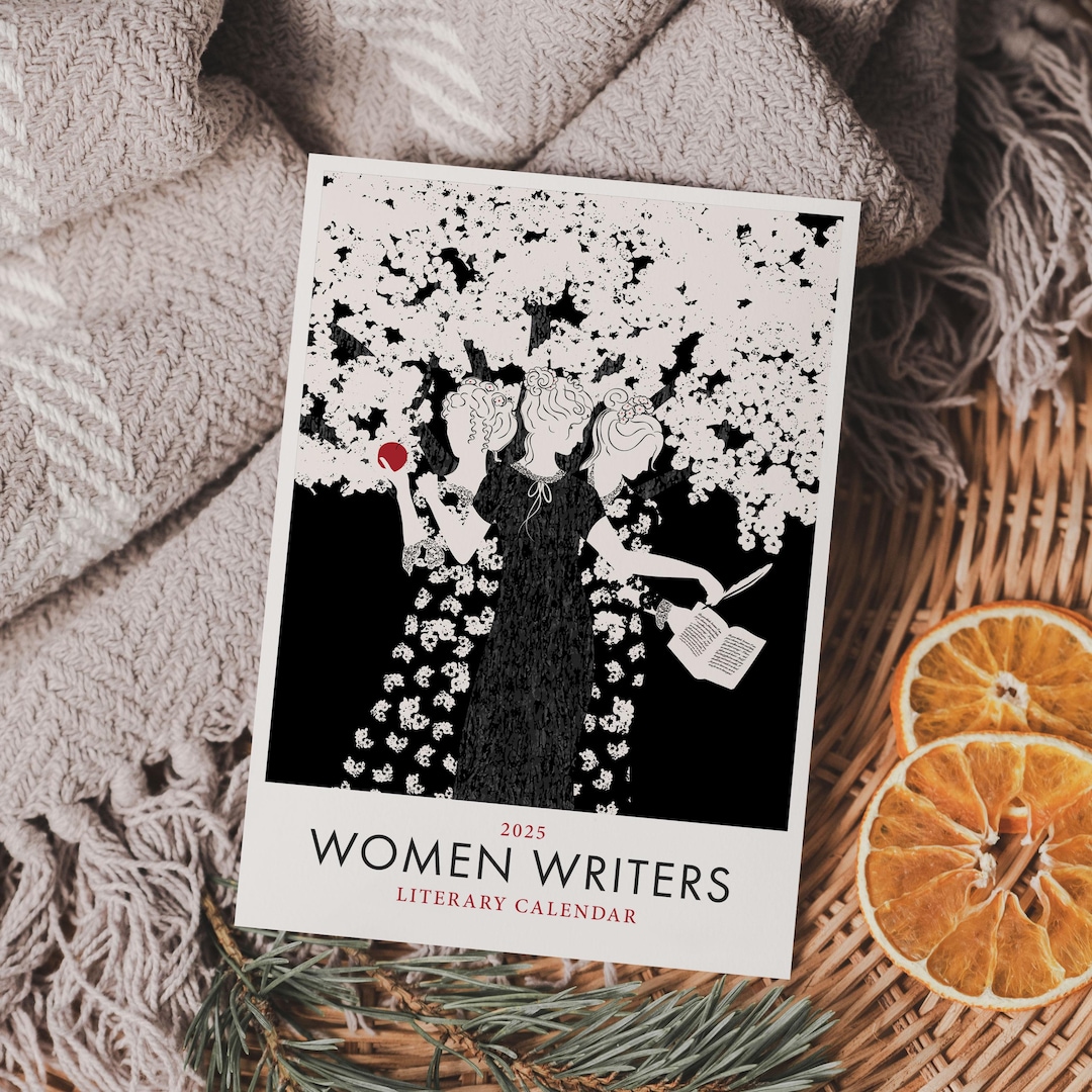 2025 Women Writers Calendar, Desktop With Easel, Inspirational Bookish ...