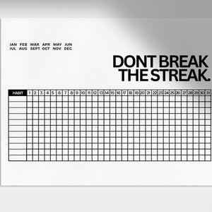 Printable Habit Tracker - Monthly Weekly Daily Checklist (PDF Digital ...