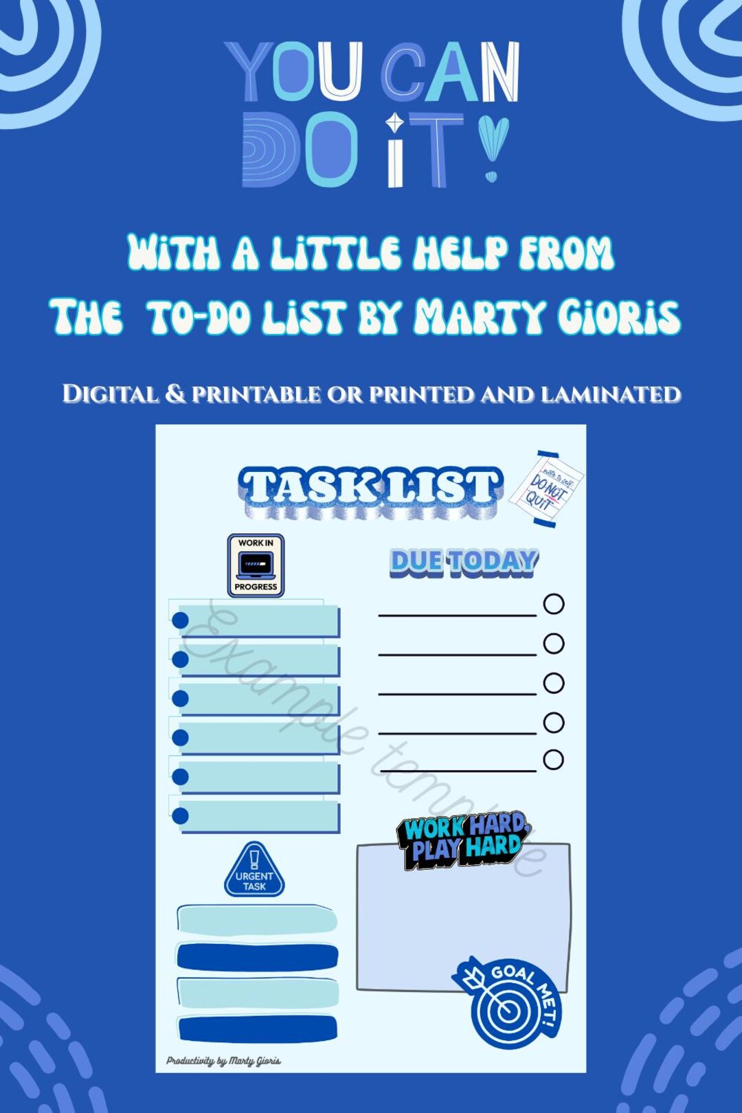 ADHD Friendly Task List: Printable To-do Planner (digital Download ...