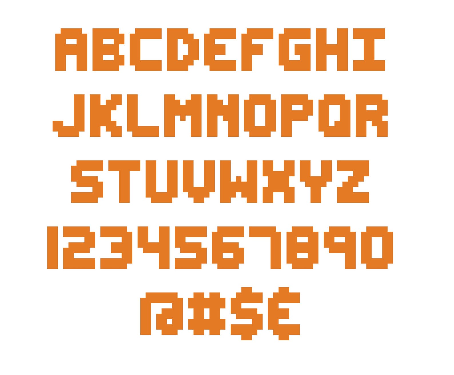 3D Pixelated Sign Letters: Retro Video Game Style, Wall & Shelf Decor ...