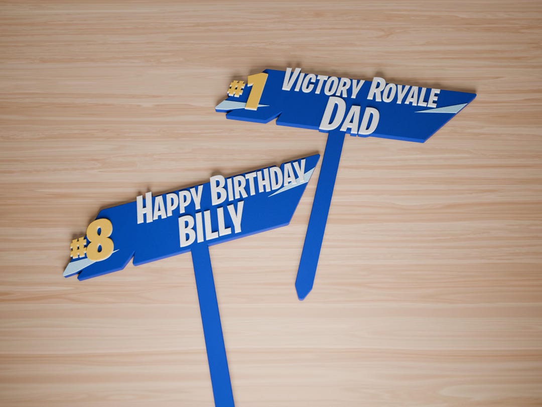 Custom 3D Cake Topper. Battle Royale Style. for Birthdays or Any ...
