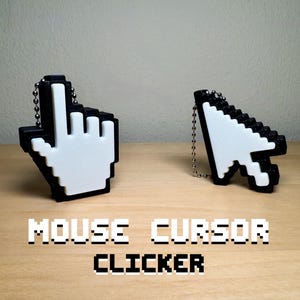 Pixel Mouse Cursor Fidget Clicker: Retro Stress Relief Keychain - Etsy