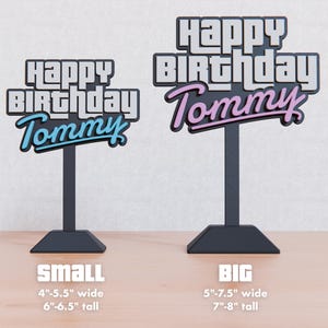 Personalized 3D Cake Topper. Vice City Style. for Birthdays ...