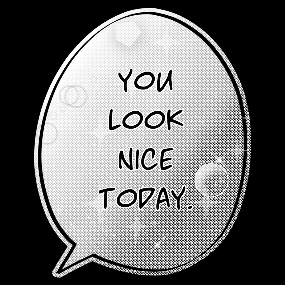 Custom Shoujo Text Speech Sticker - Etsy