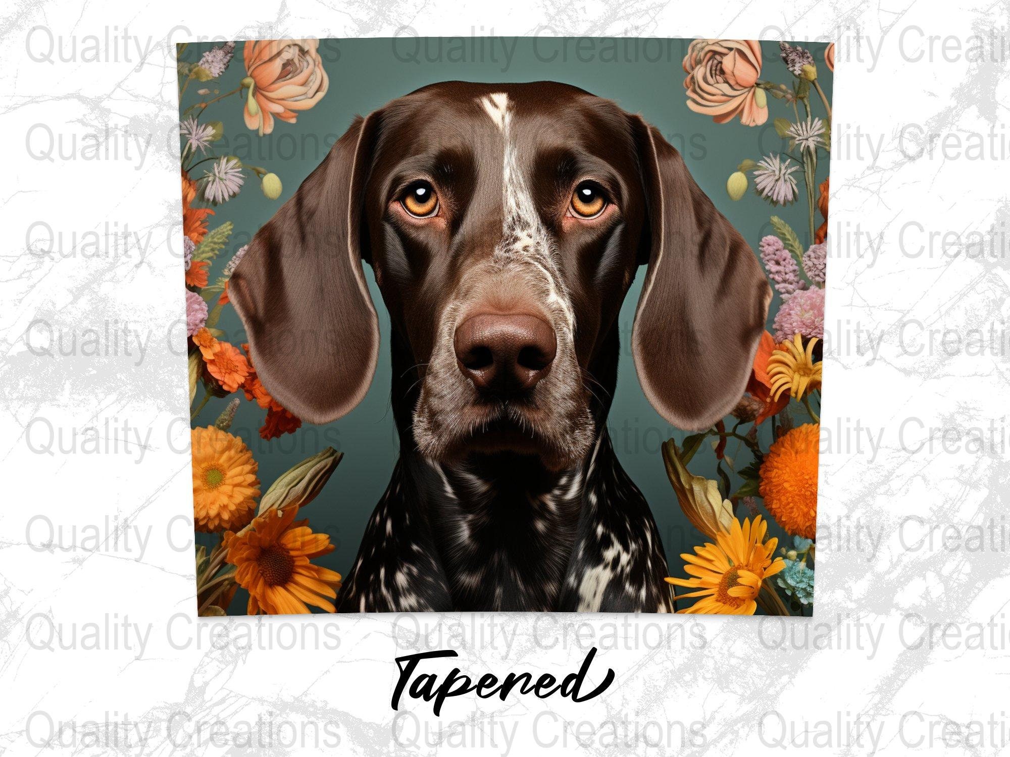 GSP Portrait Flowers 20 Oz Skinny Tumbler Sublimation Design - Etsy