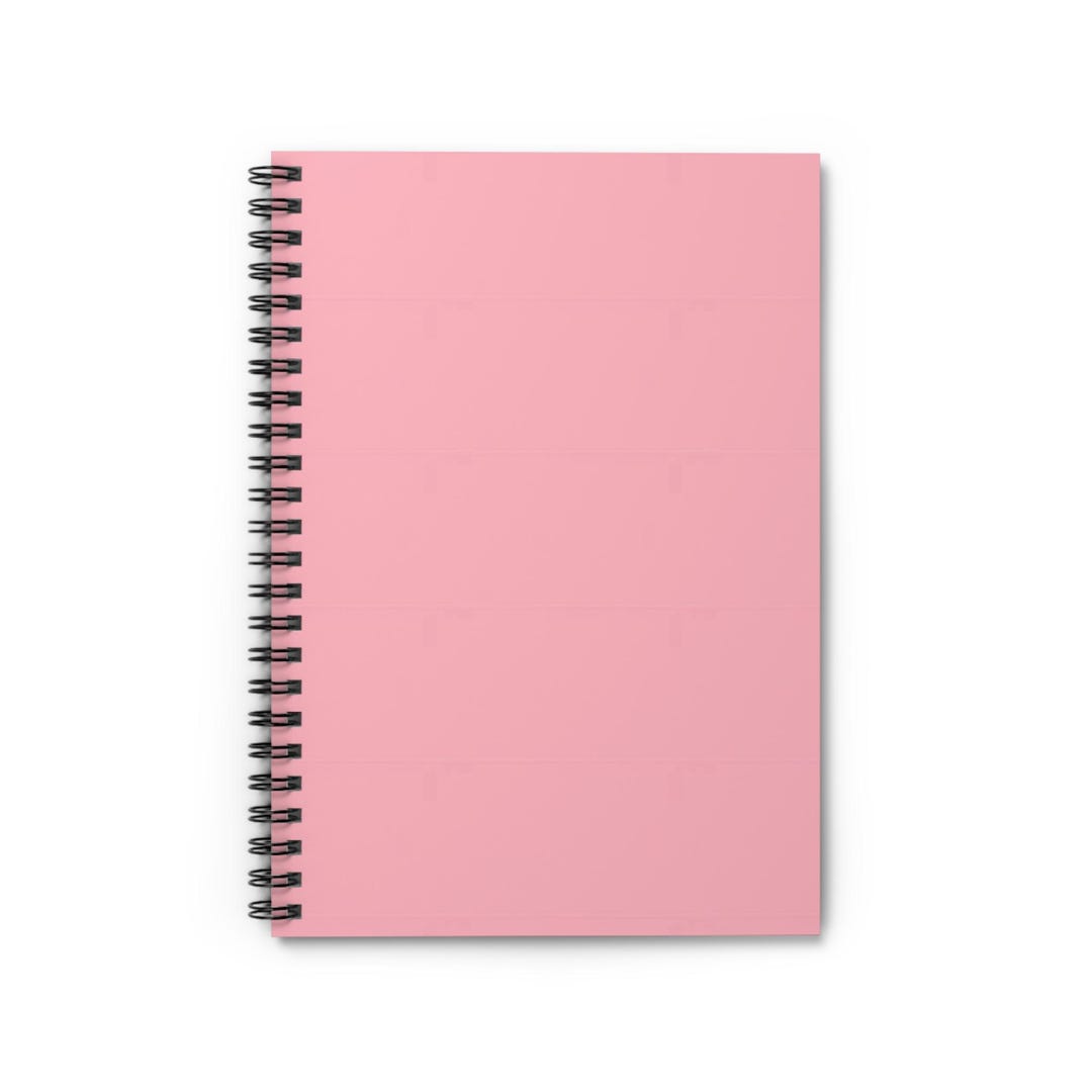 Pink Ruled Spiral Notebook for Journaling, School, Note-taking, Gift ...