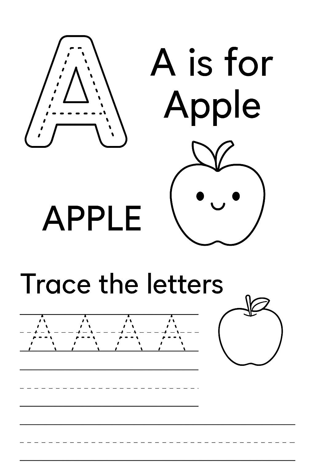 ABC Coloring Book for Kids: Printable Alphabet Activity Pages (PDF ...