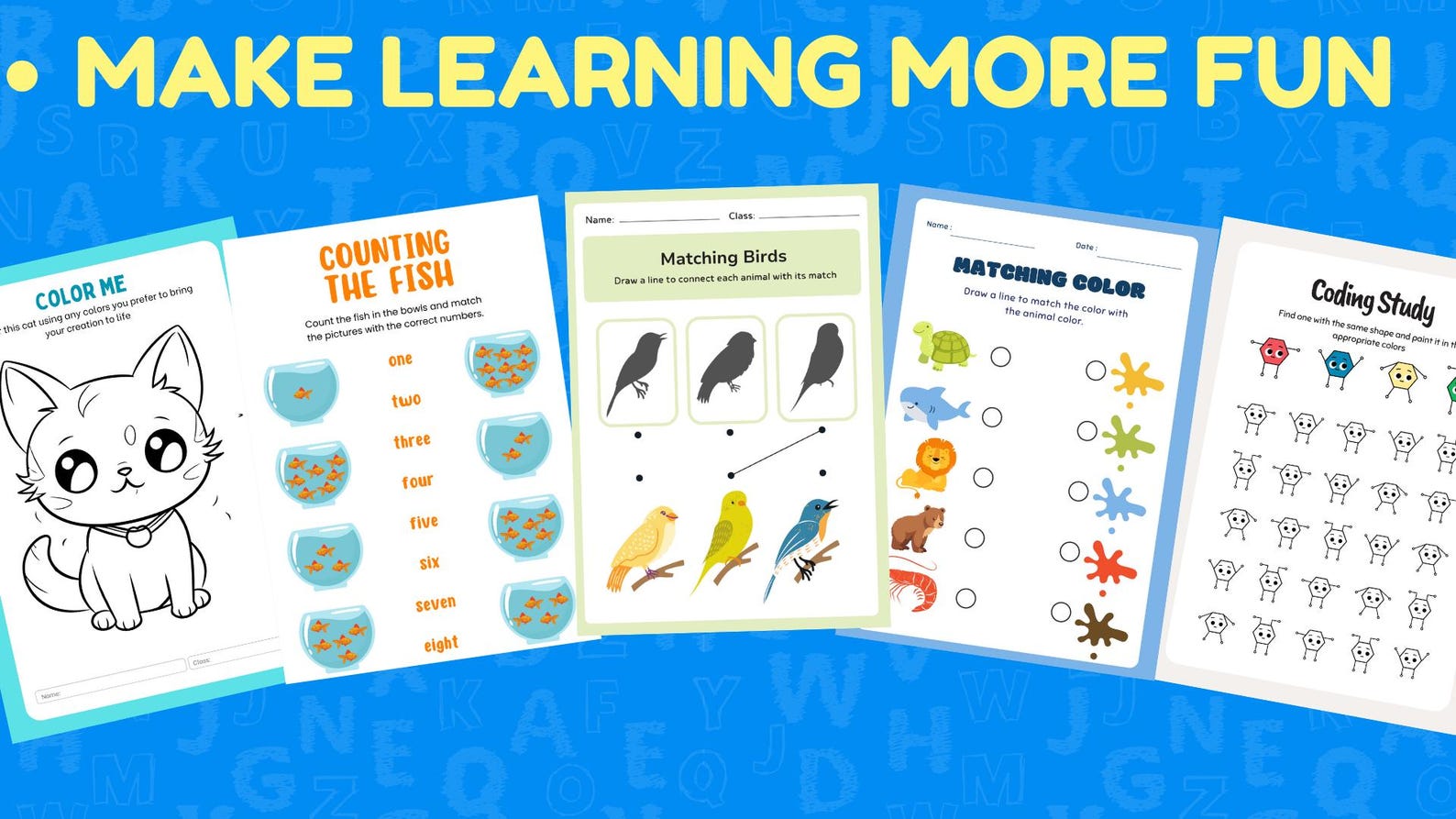 Alphabet Tracing Worksheet Bundle: Preschool & Kindergarten Activity ...