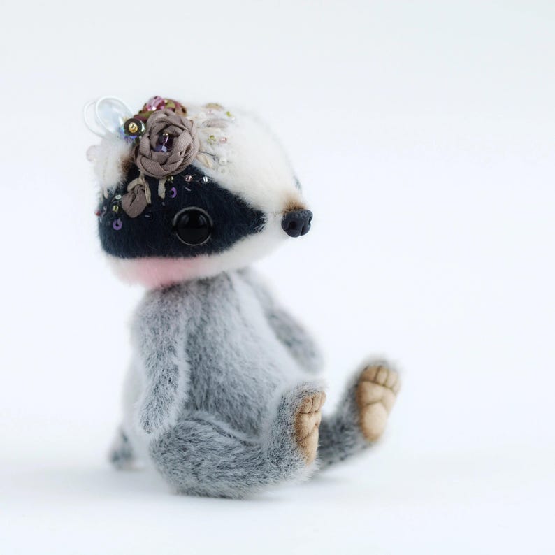 Badger - Sewing Pattern Step-by-step Miniature Jointed Toy How to Make ...