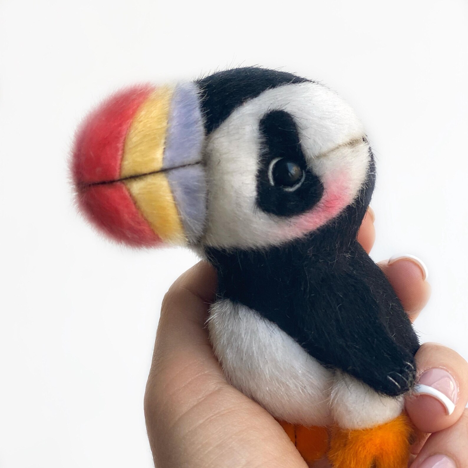 Puffin PDF Sewing Pattern Video Tutorial Bird DIY Stuffed Toy Pattern ...