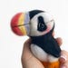 Puffin PDF Sewing Pattern Video Tutorial Bird DIY Stuffed Toy Pattern ...