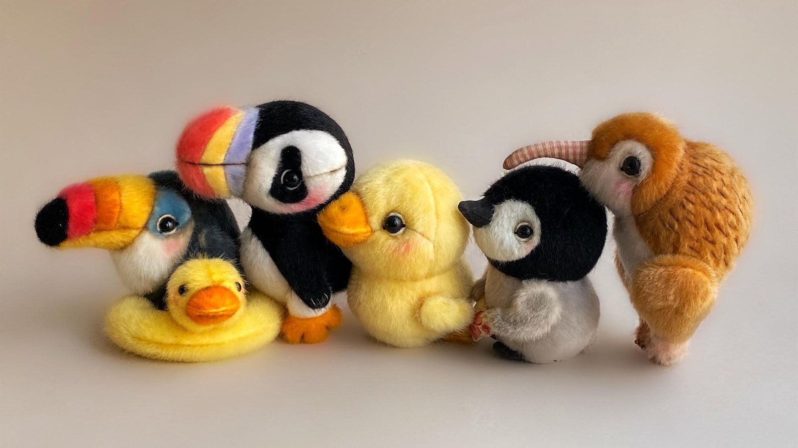 Puffin PDF Sewing Pattern Video Tutorial Bird DIY Stuffed Toy Pattern ...
