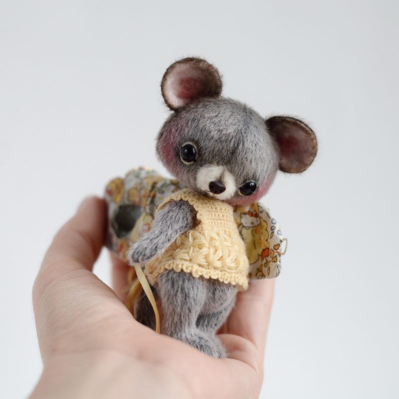 Teddy Bear Mouse Doll - Etsy