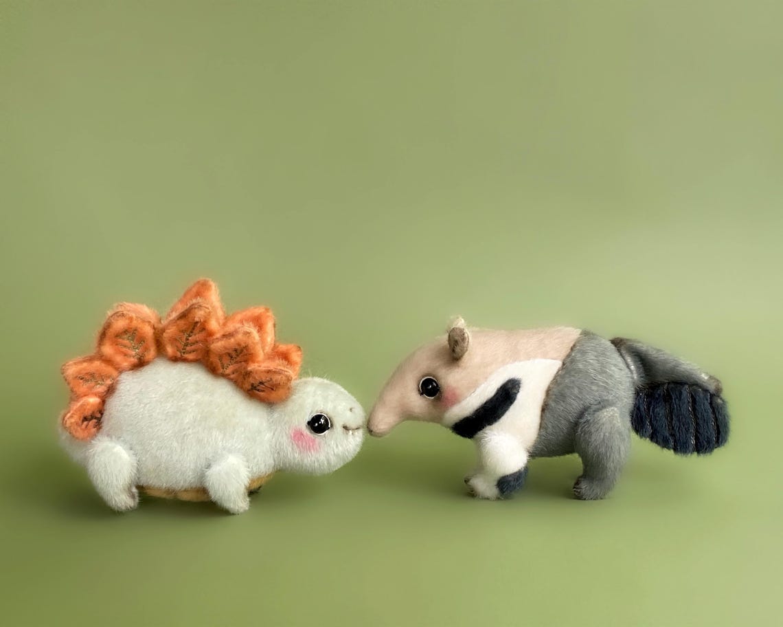 Stegosaurus PDF Sewing Pattern, Video Tutorial DIY Stuffed Toy Pattern ...