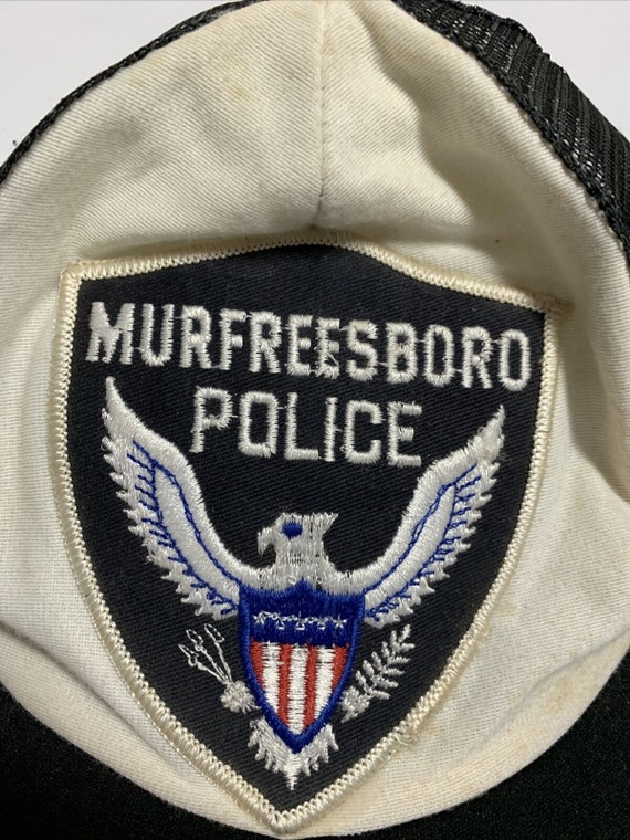 Vintage Murfreesboro Police Department Patch Trucker … - Gem
