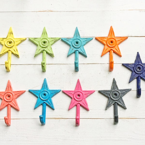 Star Wall Hooks - Etsy